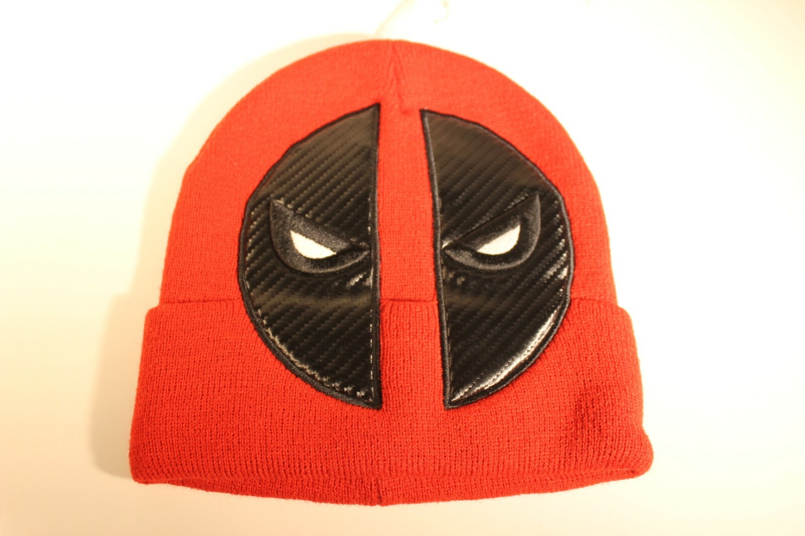 MARVEL - DEADPOOL RED TOQUE HAT, CARBON FIBER EYES - ADULT SIZE (NEW ...