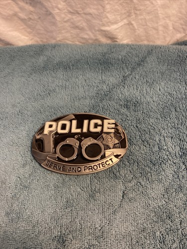 Police Serve and Protect Metal Belt Buckle DD1 | eBay