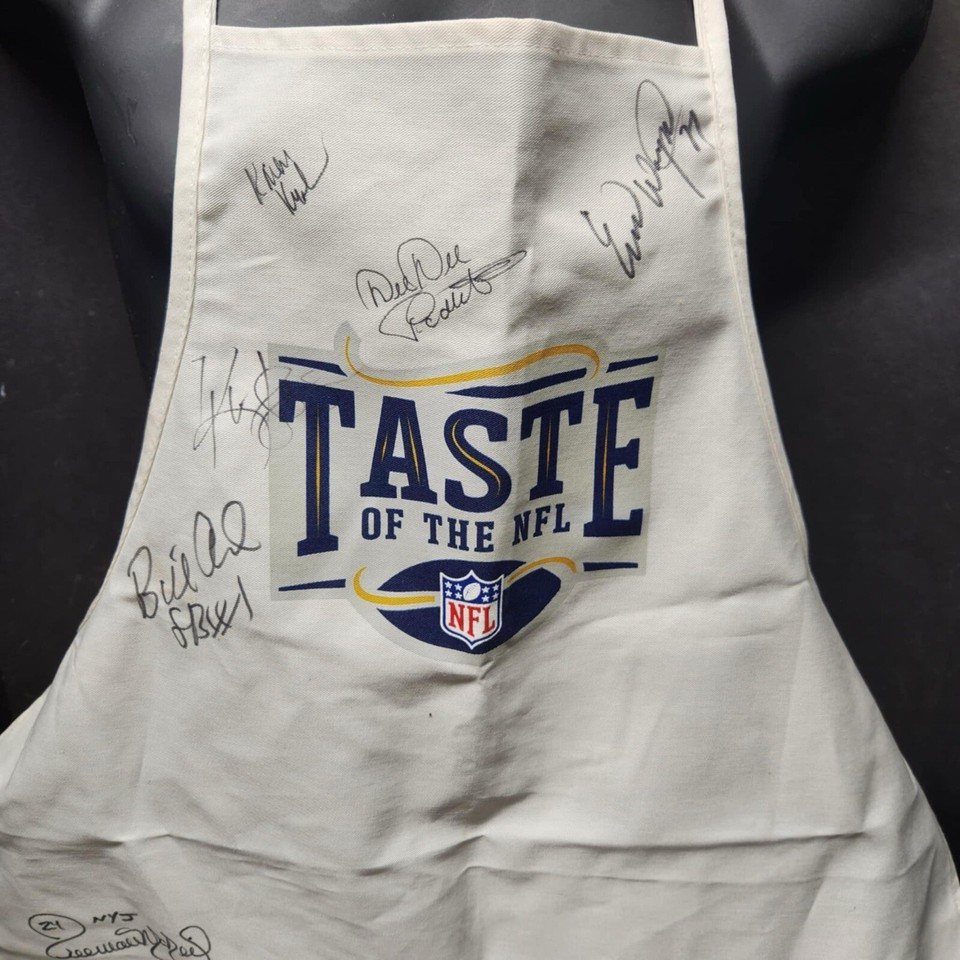 Taste of NFL Signed Apron 17+ Signatures HOFers & Super Bowl Champs Man ...