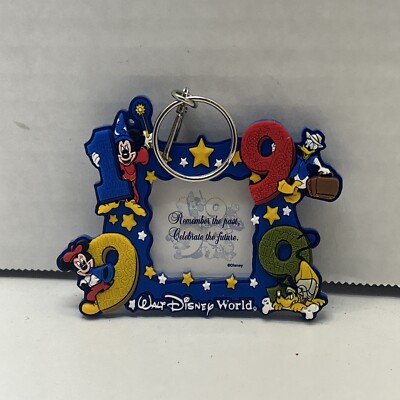 Walt Disney World Key Chain Key Ring 2009 Mickey Photo Frame Rubber ...