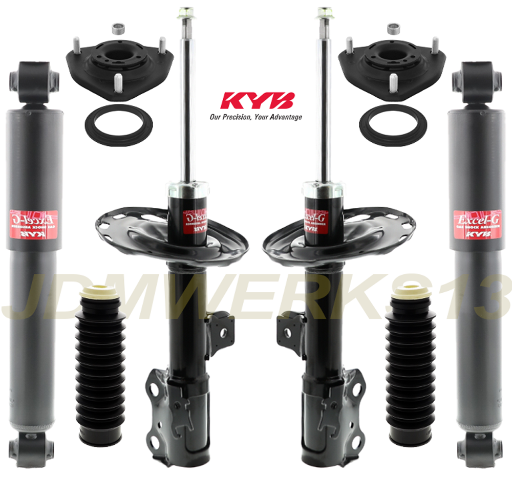 KYB 4 STRUTS SHOCKS STRUT MOUNTS & DUST BOOTS KIT for ACURA MDX 2001 01 ...
