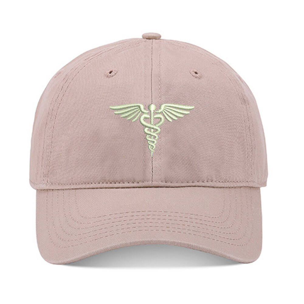 Medical Symbol Unisex Embroidery Baseball Cap Washed Cotton Embroidered ...