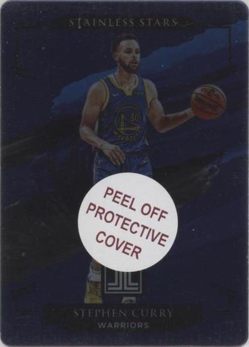 2020-21 Panini Impeccable - Stainless Stars Stephen Curry #7 Blue /75 ...