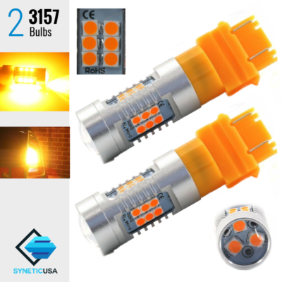 3157 3057K High Power 50W LED 753LM Turn Signal Blinker Parking Light ...