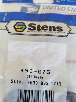 New Stens Oil Seals 495-075 for Stihl 9639 003 1743/ Location Bin 029 ...