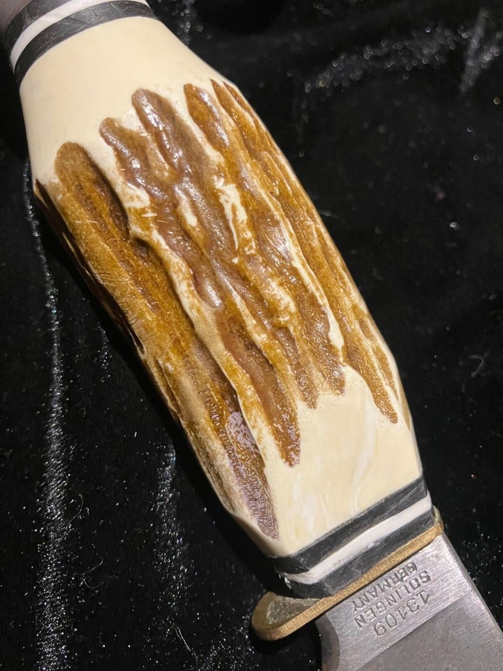 Vintage 13109 Solingen Germany Fixed Blade Hunting Knife/With Sheath ...