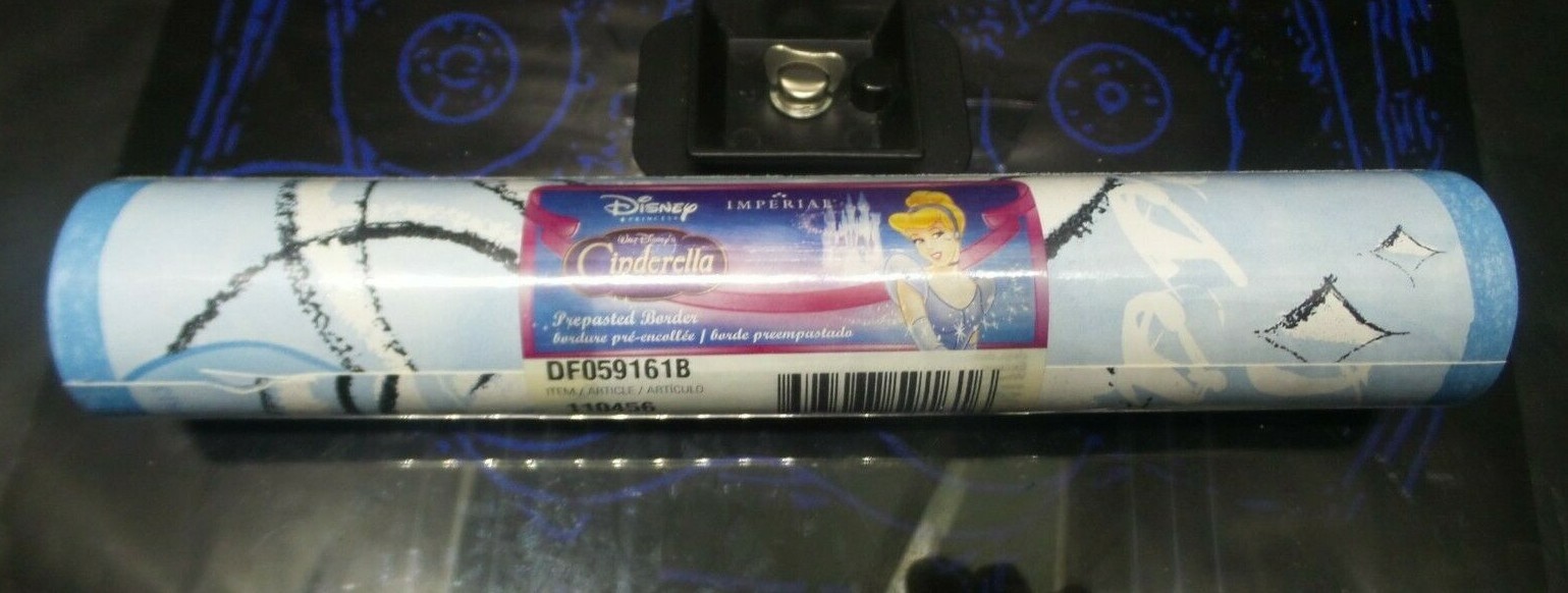 Imperial Disney Home DF059161B Cinderella Princess Border, Pastel Blue ...
