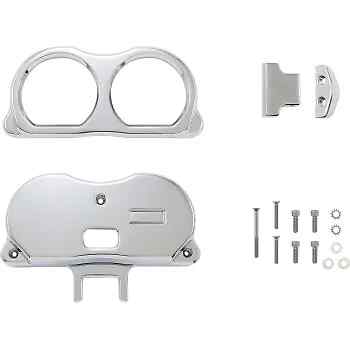 LA Chrome Dual Speedo Tachometer Gauge Mount Bracket Road Glide Special ...