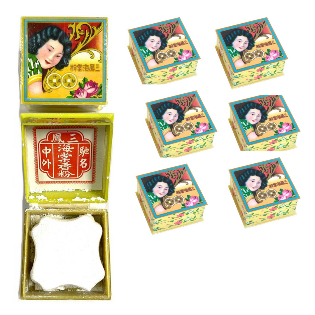 10X Chinese Traditional Powder Sam Fong Hoi Tong Face White Mind Makeup ...