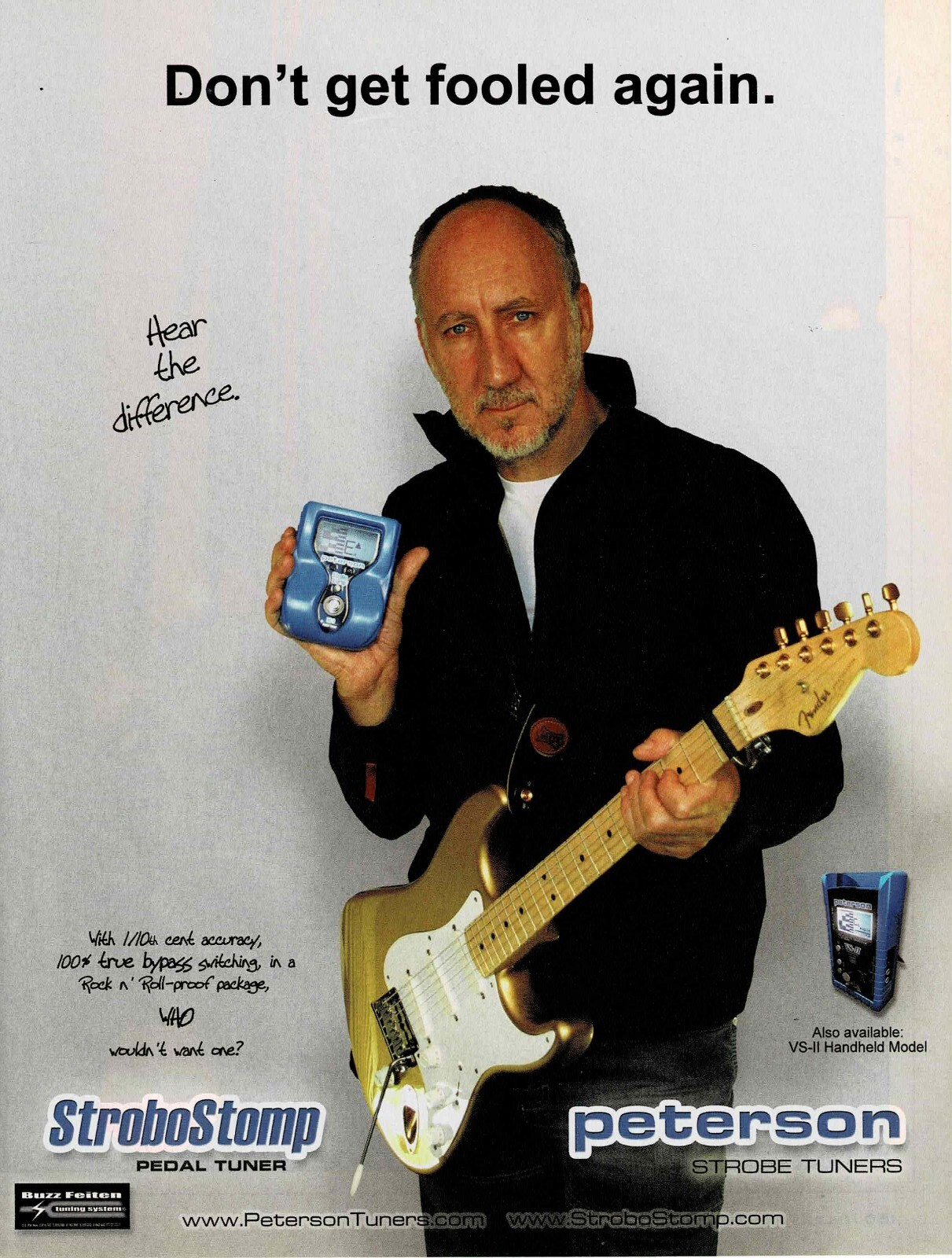 PETERSON TUNERS - PETE TOWNSHEND of THE WHO - 2005 Print Ad | eBay