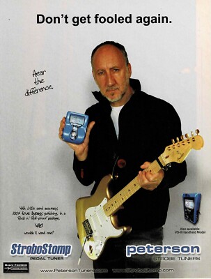 PETERSON TUNERS - PETE TOWNSHEND of THE WHO - 2005 Print Ad | eBay