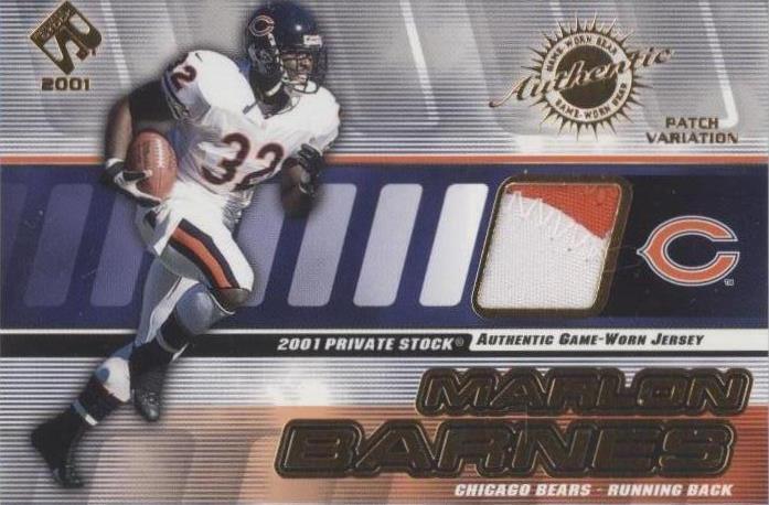 2001 Pacific Private Stock - Game-Worn Gear Marlon Barnes #24 Patch ...