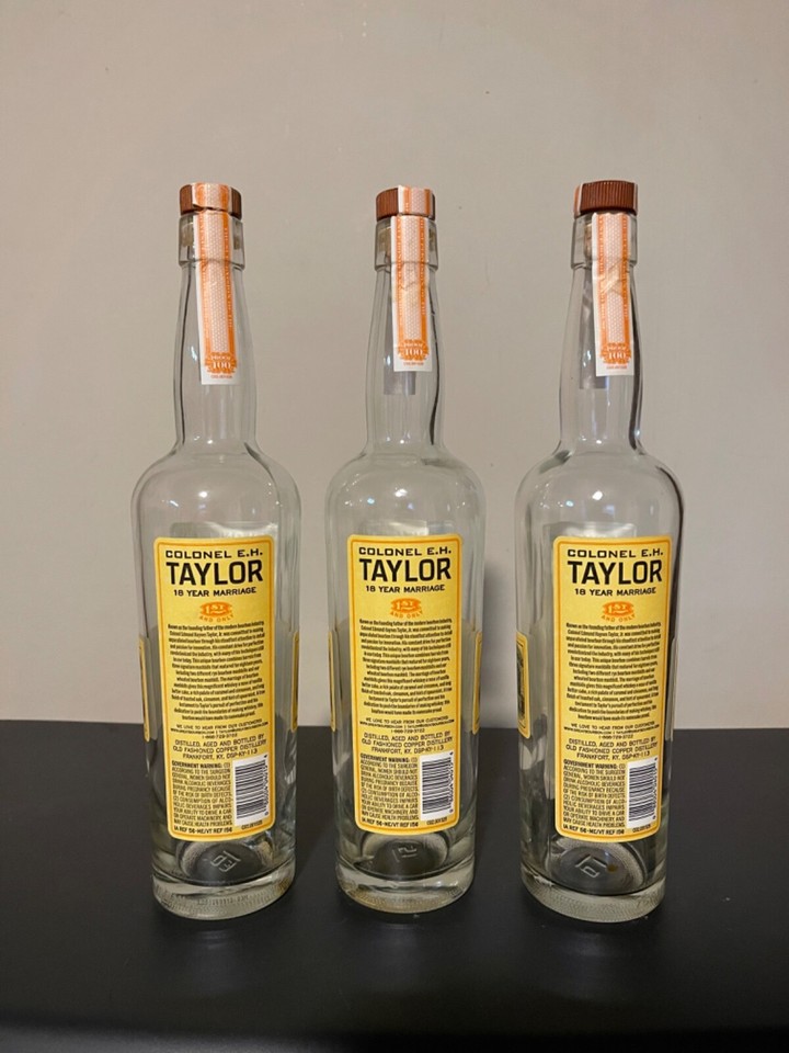 EH Taylor 18yr Marriage empty bottles, no tubes, price is per bottle.0 ...