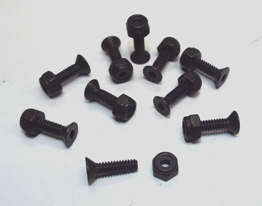 x10 SET #10-24 x 3/4 18-8 Stainless Steel NYLOC LOCK NUT & FHCS BOLT ...