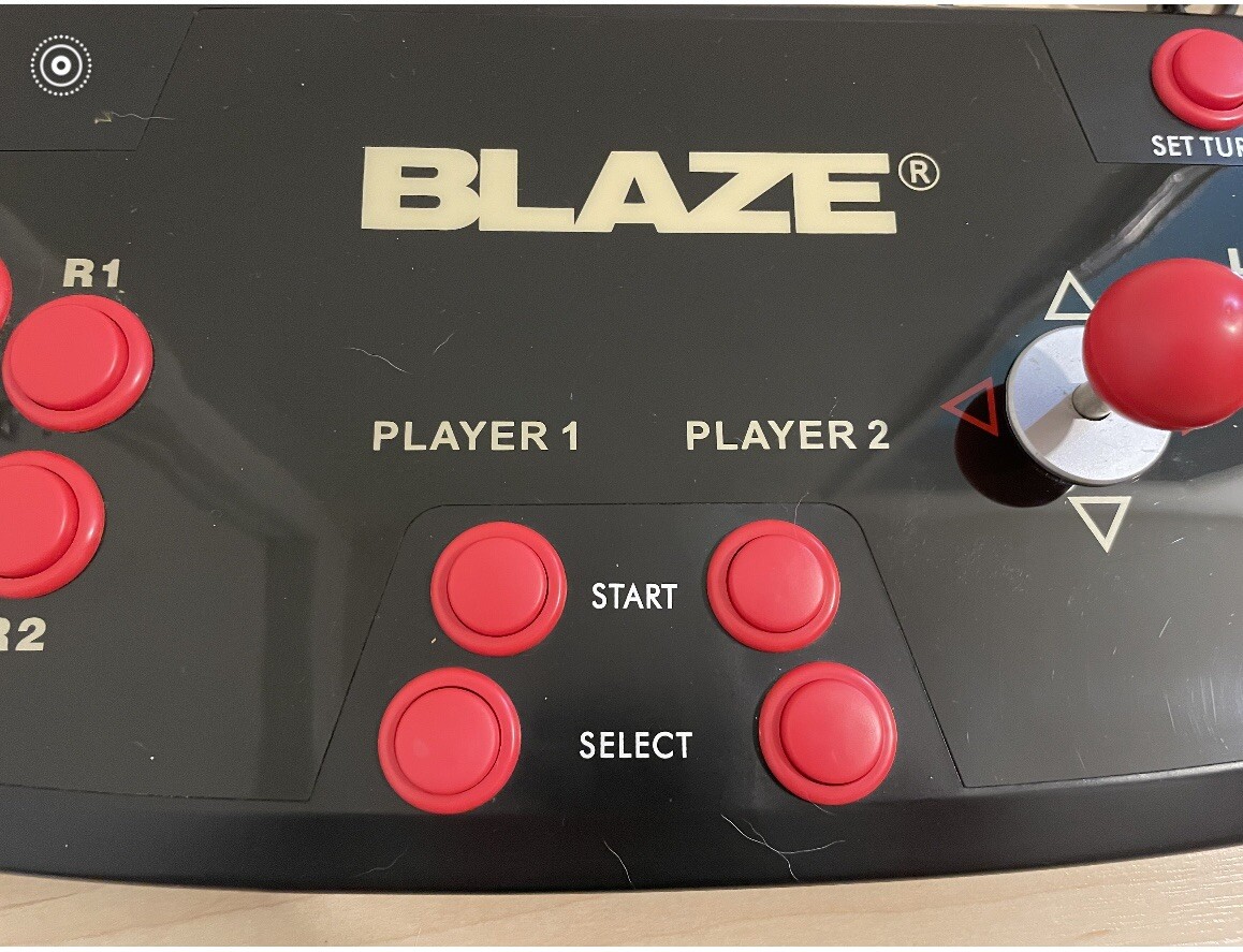 Blaze+Home+Arcade+Twin+Shock+Dual+Arcade+Stick+rumble+PS1+Playstation ...