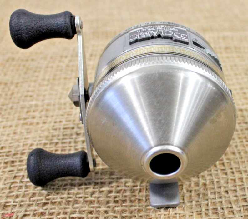 Zebco 33 Classic Feather Touch Spincast Push Button Fishing Reel USA ...