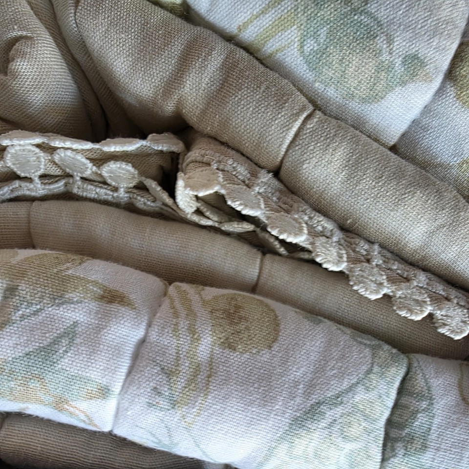 Brooks Brothers King Floral Bird Quilt Set New Scallop Border | eBay