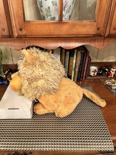 1962 Larry the Talking Plush Lion Toy Yacker by Mattel Pull String Read ...