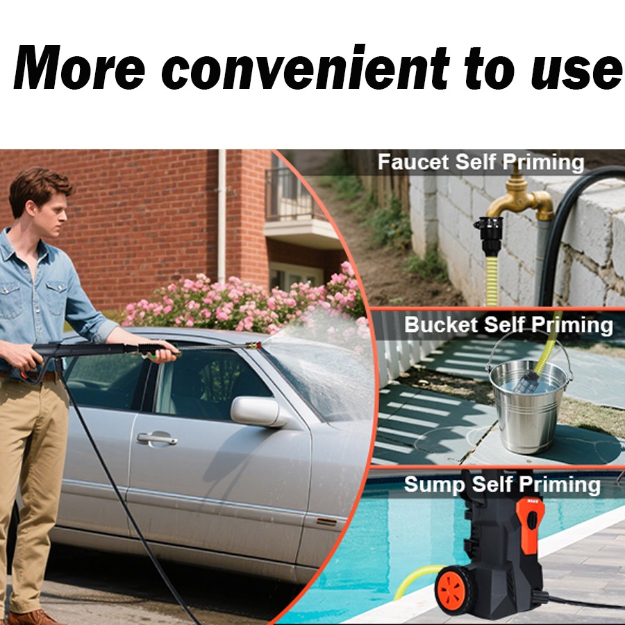 5000 PSI Electric Pressure Washer High Pressure Washer Portable Powered ...