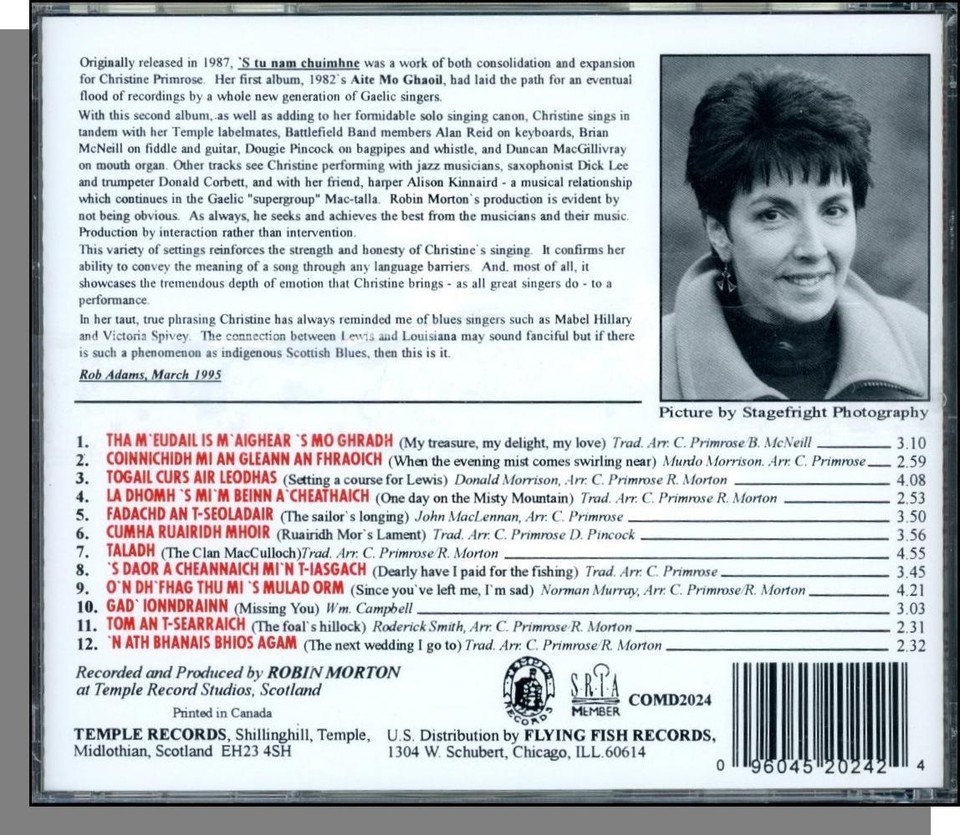 Christine Primrose - 'S Tu Nam Chuimhne (And You On My Mind) - New ...