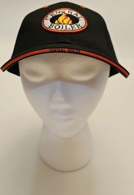 Central Boiler Black w/ Flames Adjustable Strap Baseball Hat Cap Easy ...