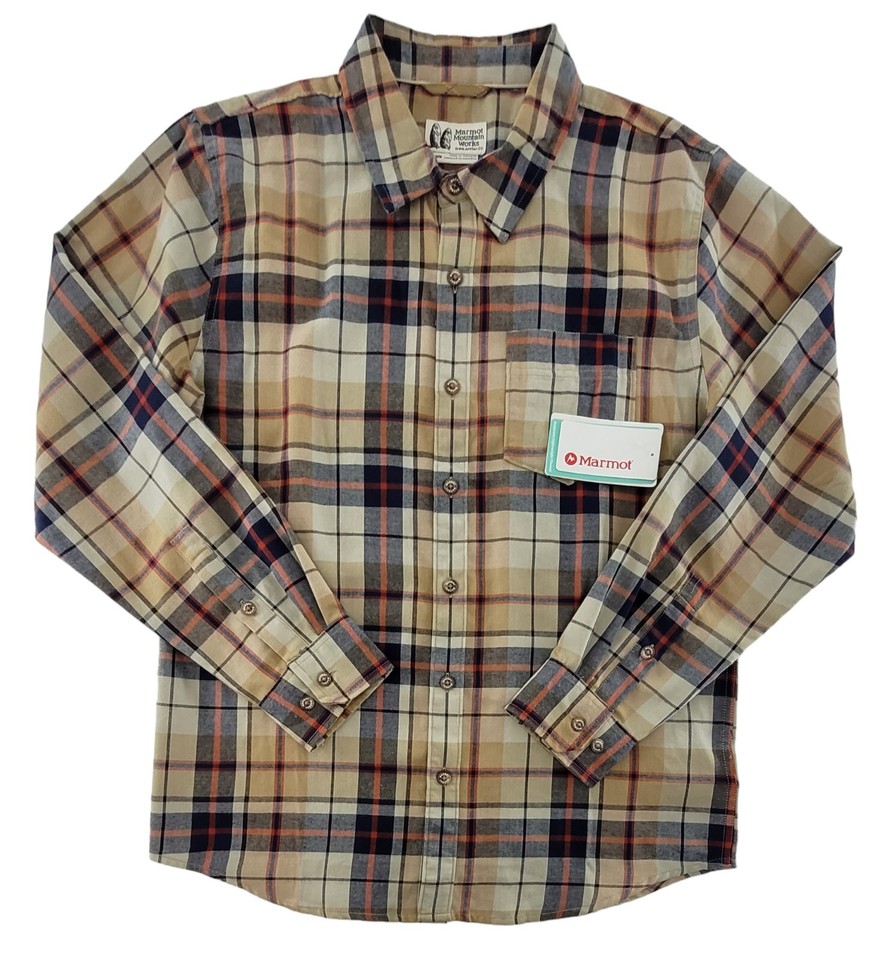 Nice MARMOT Men's ANDERSON Lightweight Flannel Long-Sleeve Shirt Sz ...