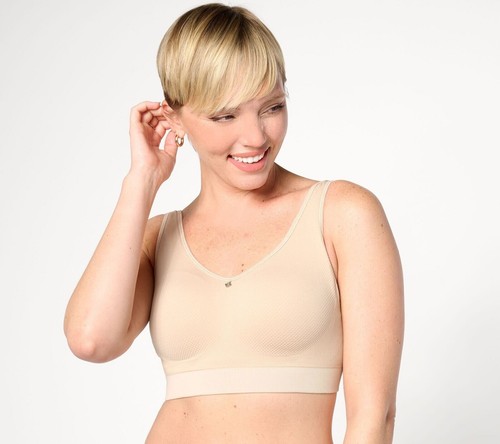 Breezies Women's Bra Sz 38B Air Effects Seamless Wirefree Beige A627819 nude | eBay