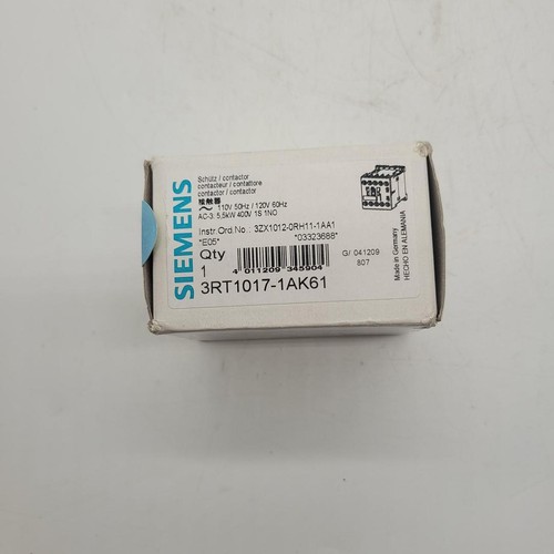 Siemens 3RT1017-1AK61 Contactor 4011209345904 | eBay