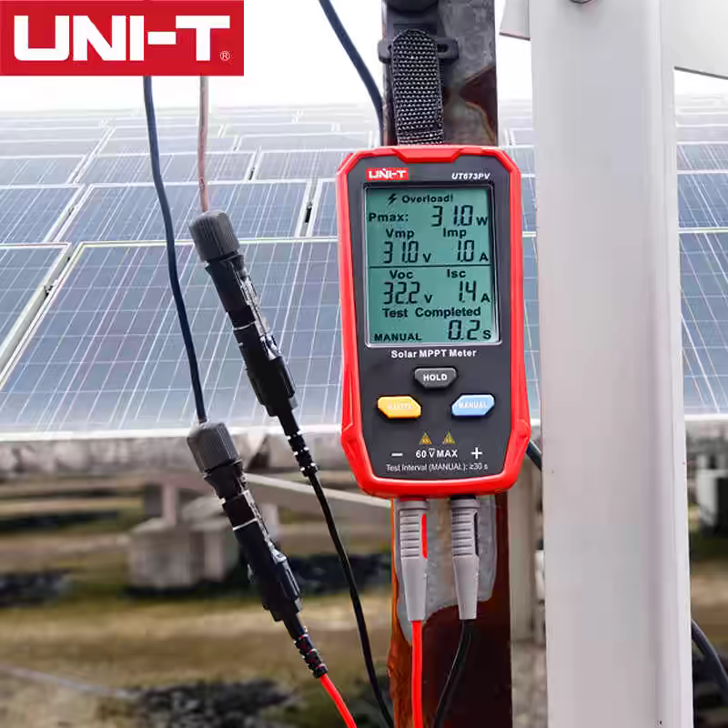 LCD Solar Panel Tester Meter Photovoltaic Multimeter 800W Solar MPPT ...