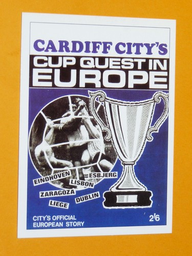 SPORTING PROFILE CARD FOOTBALL 2005 EUROPE CARDIFF CITY 1964-1970 ...