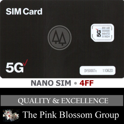 VERIZON NANO SIM Card 4FF NON-NFC • CDMA 4G 5G LTE • Genuine • NON-NFC ...