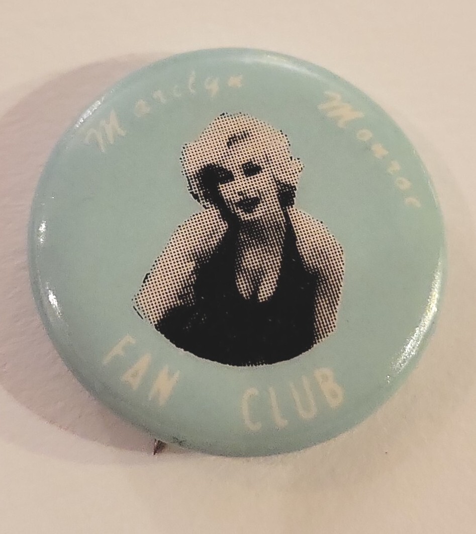 Vintage Marilyn Monroe Fan Club Pin/ Button | eBay