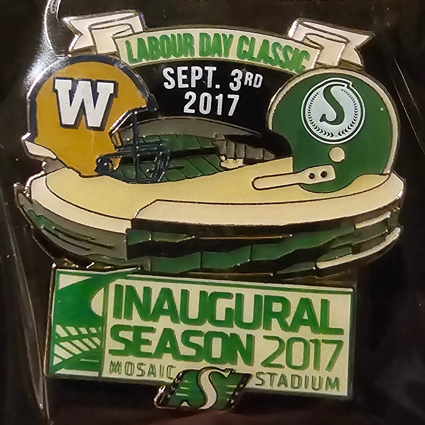 SASKATCHEWAN ROUGHRIDERS 2017 LABOUR DAY CLASSIC WINNIPEG BLUE BOMBERS ...