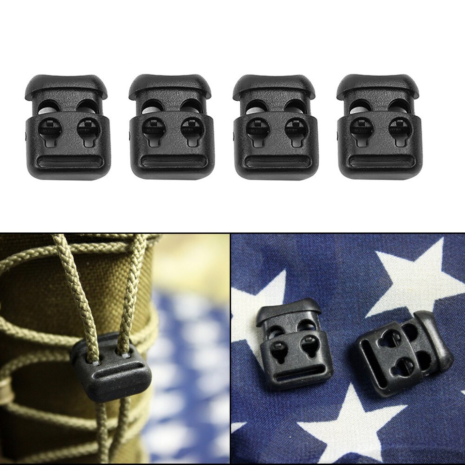 Shoe Lace Shoelace Buckle Rope Clamp Cord Lock Stopper Run Sports Clips ...