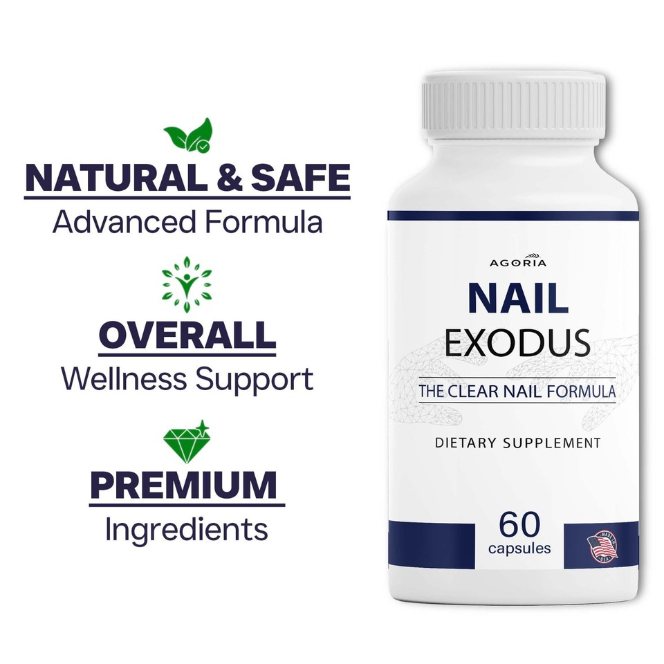 (5 Pack) Nail Exodus Capsules for Healthier Nails - Extreme Clear Nail ...