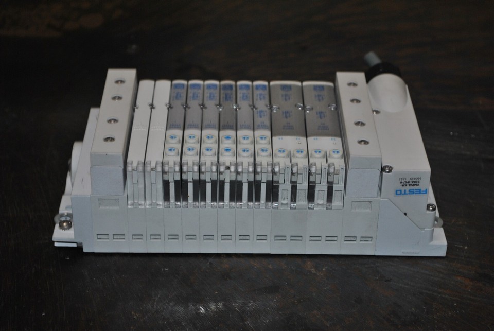 Festo Valve Block w/ (8) Valves 568656, 556838, 533343 | eBay