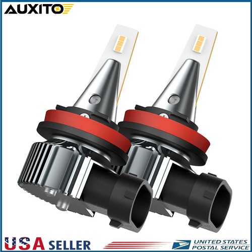 H11 H8 LED Bulbs 3000K Golden Yellow Super Bright Fog Light DRL High ...