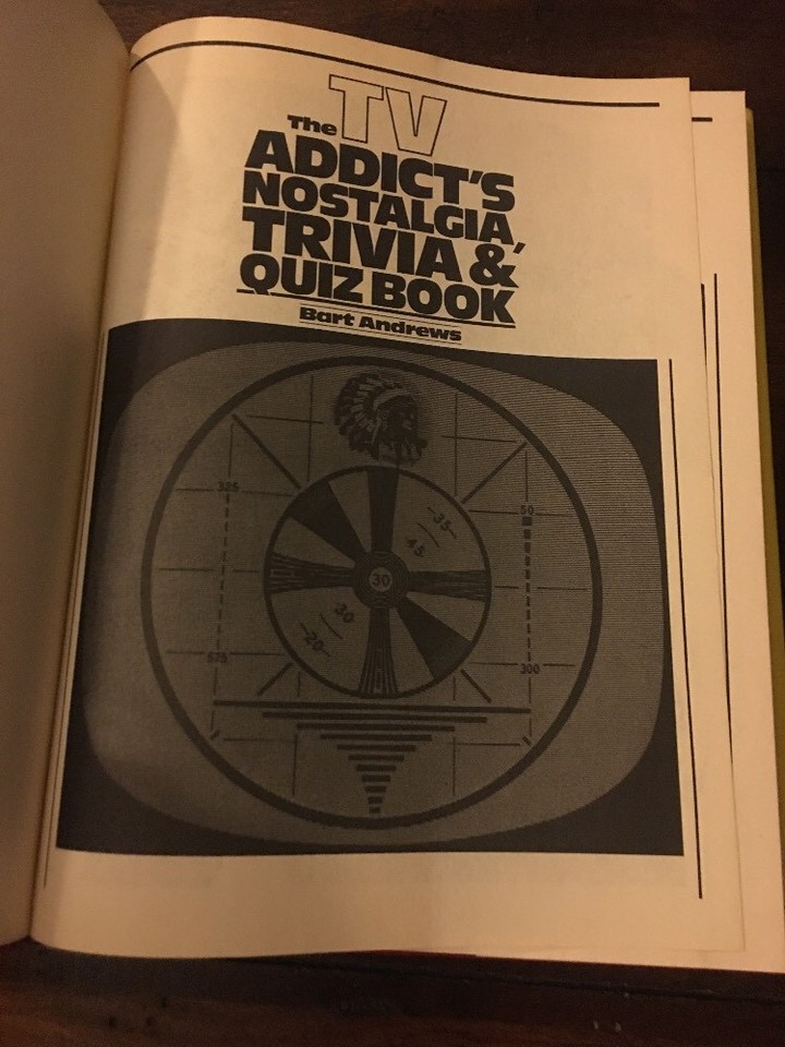 TV ADDICT'S NOSTALGIA, TRIVIA & QUIZ BOOK ~ 1st PRINT ~ HC 1984 | eBay