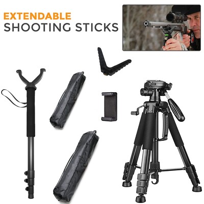 Telescopic,shooting sticks, hunting shooting stand,Gun rest,tripod ...