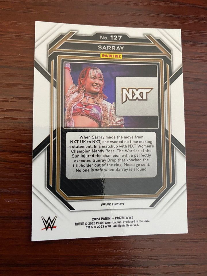 2023 Panini Prizm WWE SILVER HOLO PRIZM SP #127 Sarray - NXT 2.0 | eBay