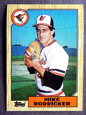 Mike Boddicker #455 Topps 1987 Baseball Card (Baltimore Orioles) | eBay