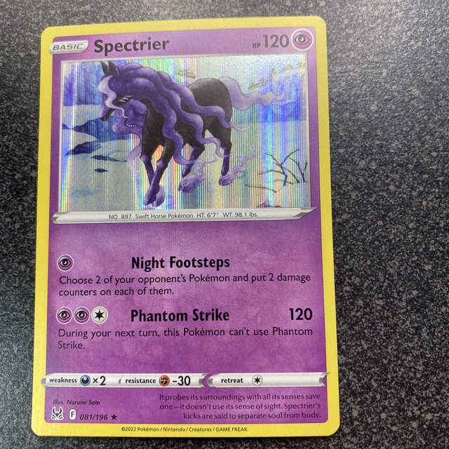 Pokémon TCG Spectrier Sword & Shield - Lost Origin 081/196 Regular Holo ...