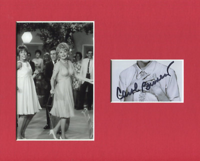 Carol Burnett Famous Comedian Signed Autograph Photo Display With ...