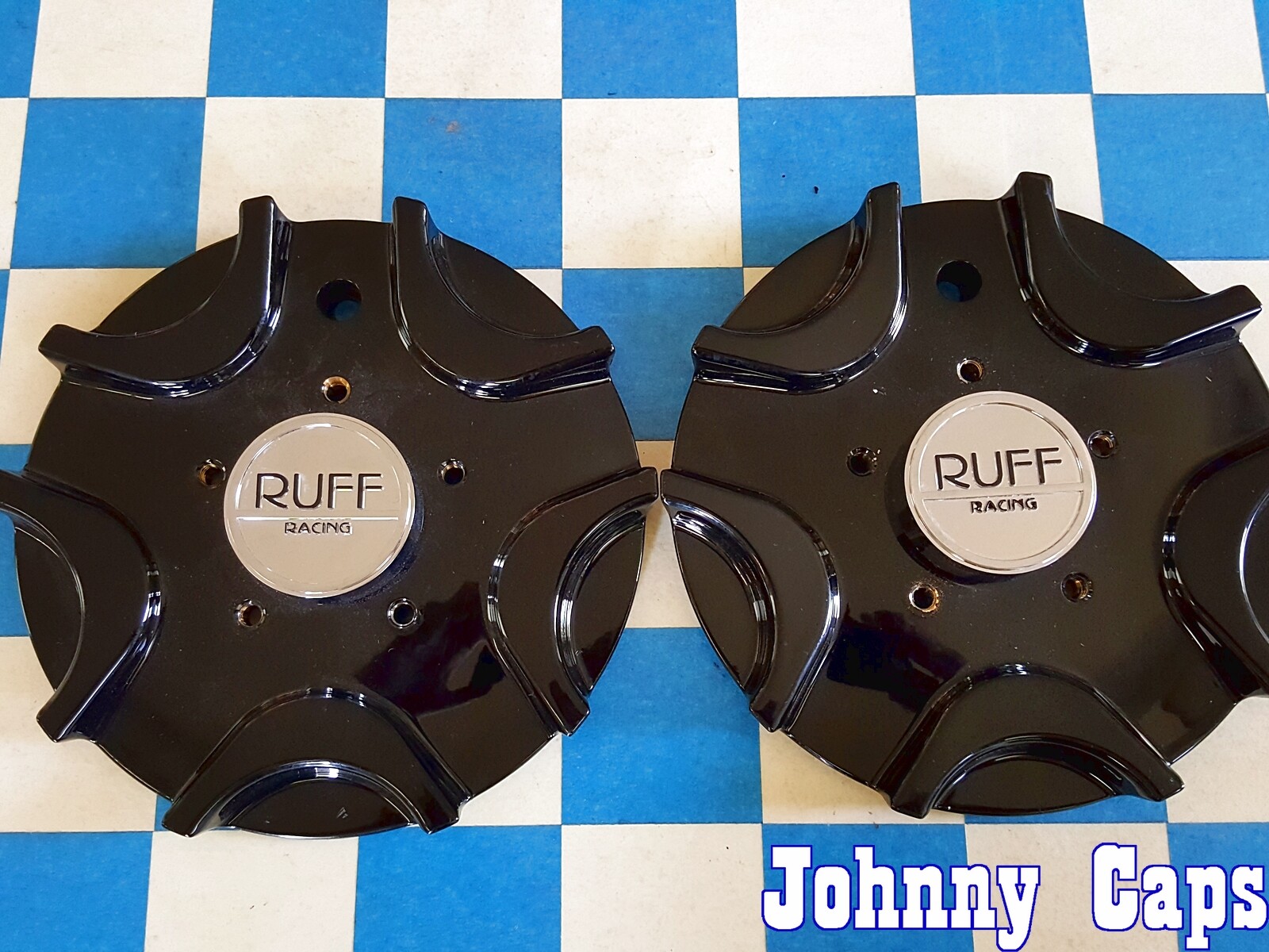 RUFF RACING Wheels GLOSS BLACK Center Cap # C-R931-B Custom Center Caps ...