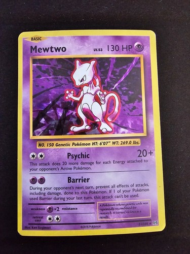 Mewtwo 51/108 Cracked Ice Holo Theme Deck Exclusive Pokemon TCG | eBay
