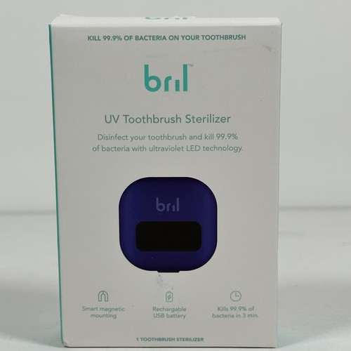Bril UV Toothbrush Sterilizer Navy Rechargeable Wall Mount Brand New in ...