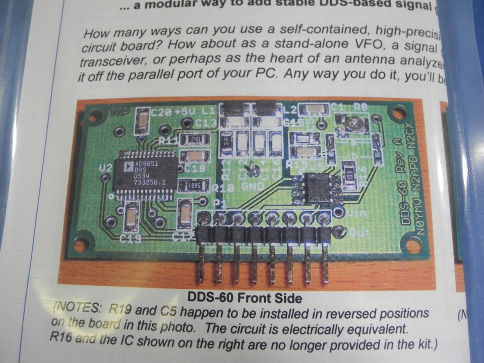 DDS-60 Daughtercard 1-60 MHz coverage VFO built-in amplifier variable output | eBay