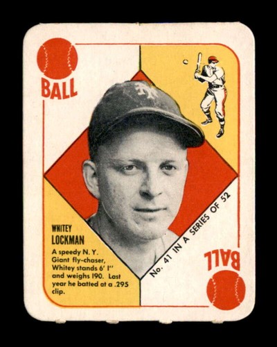 1951 Topps Red Back #41 Whitey Lockman G/VG X3358793 | eBay