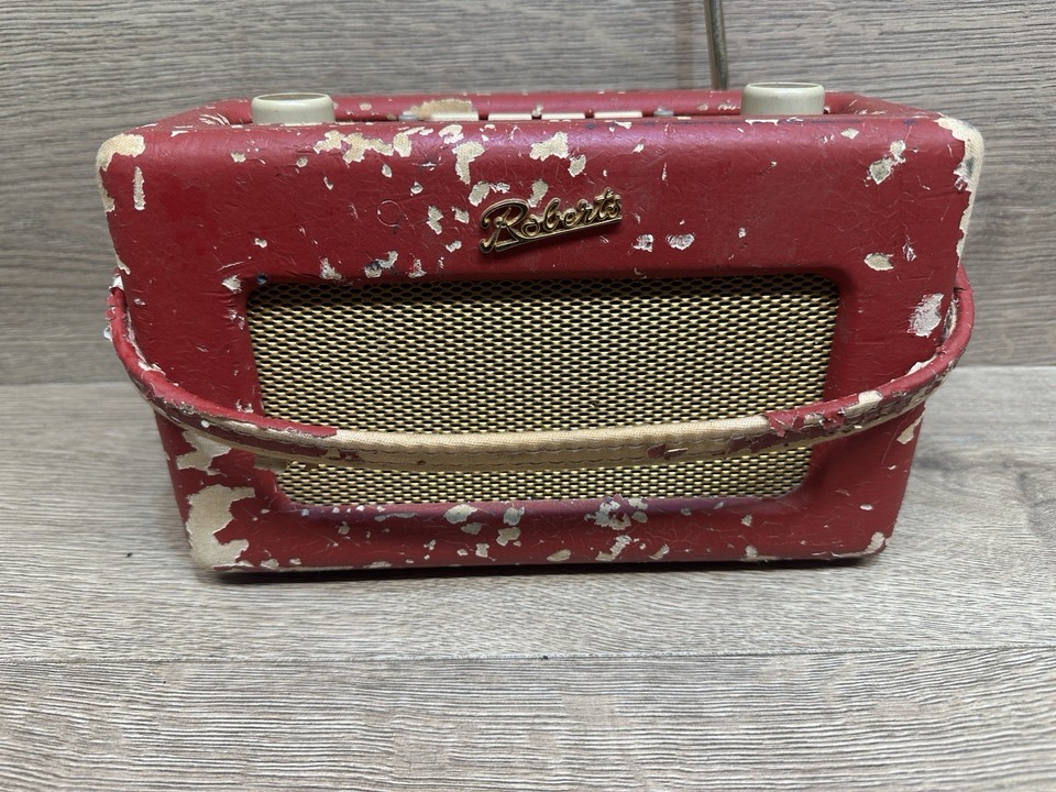 Roberts Revival RD60 Portable And Mains DAB/FM Radio Untested Red | eBay UK