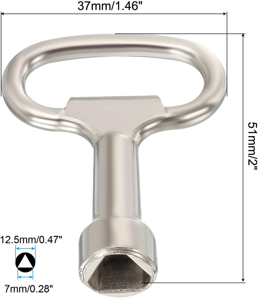 3 Pack Triangle Socket Spanner Key Electrical Cabinet Gas Water Meter ...